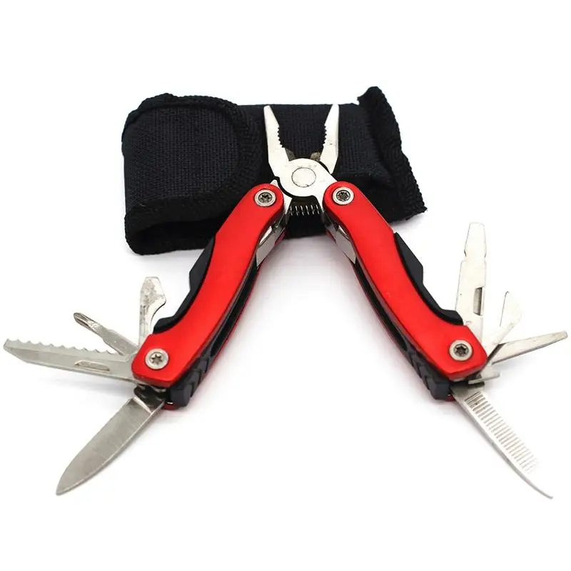 Lumiparty Mini Folding Pliers Stainless Steel Multi Tool Portable Toolkit For Outdoor Activities