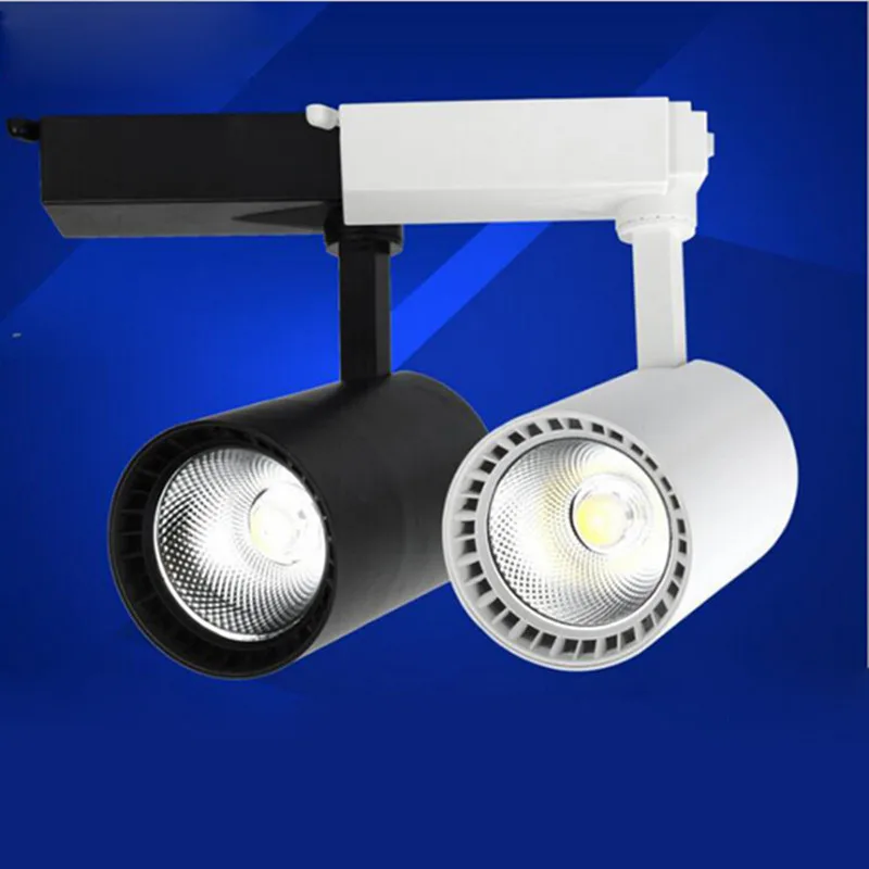 30pcs 4 Wires 3 Phase 20w Cob Led Track Light For Store/shopping Mall ...