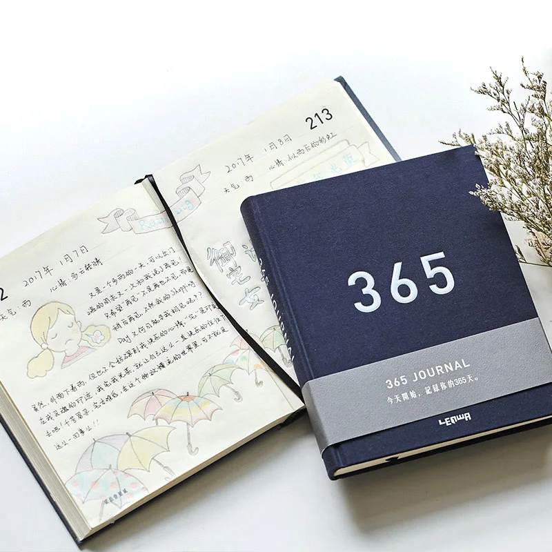 Creative mini sketchbook daily writing pads kawaii diary memo pad 365 ...