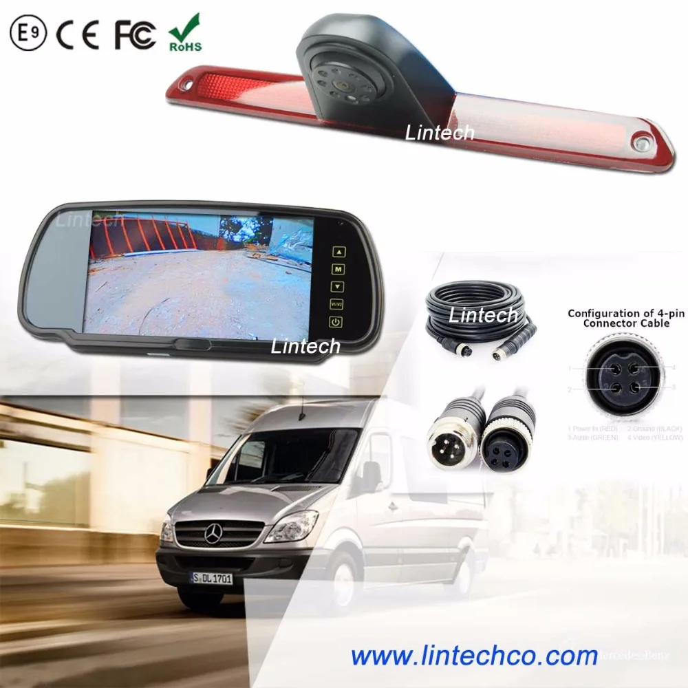 7Inch Mirror Monitor Sony CCD Car Rear View Camera for Sprinter Van ...