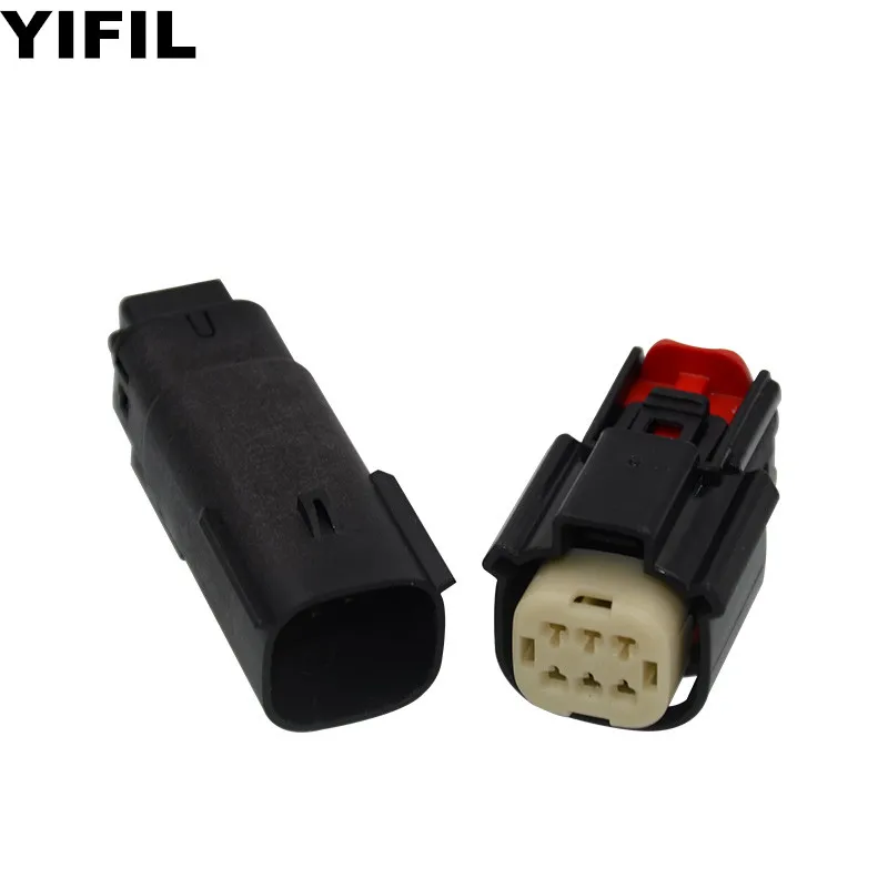 5-10-20Sets-lot-6-Pin-Way-Female-And-Male-Headlight-Lamp-Connector-Plug ...