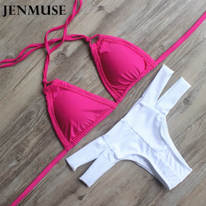 2017 New Hot Sexy Bikinis Women Swimsuit Bathing Suit Halter Push Up