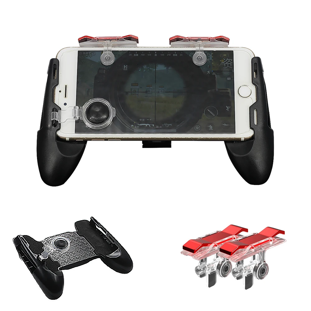 Mobile PUBG trigger gamepad fire key 3 in 1 Gamepad kit gamepad handle phone holder joystick ...
