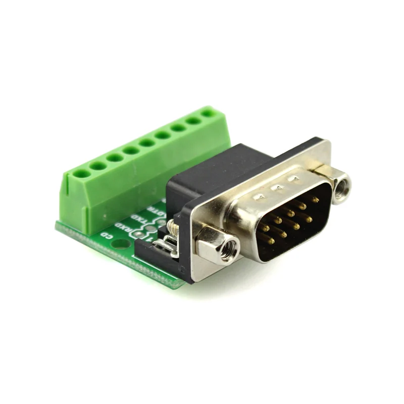 DB9 Solderless 9 Pin Terminal Female & Male RS232 RS485