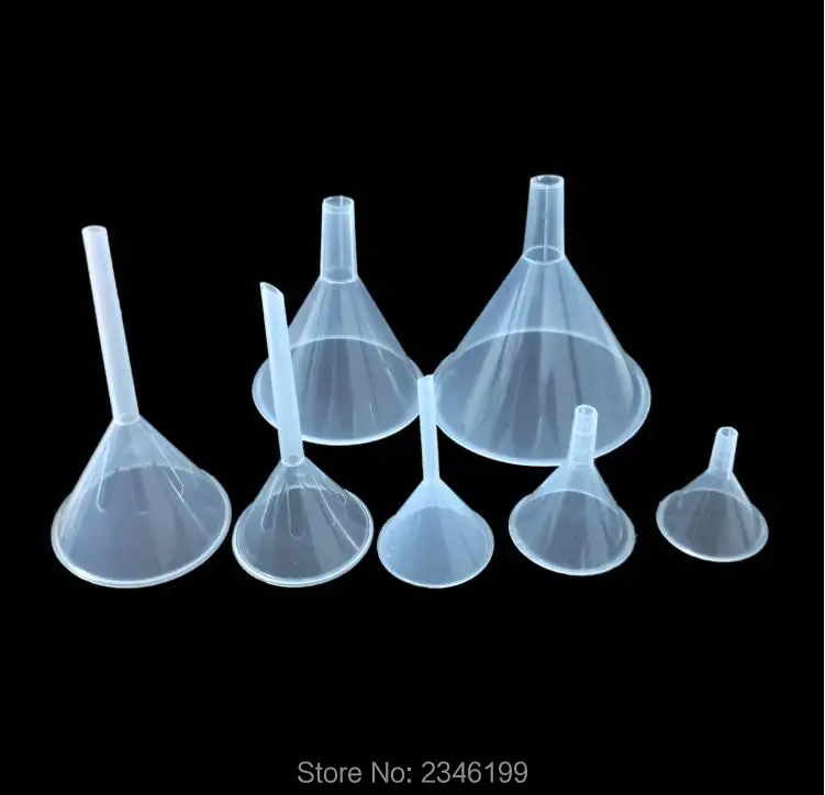 50mm 150mm 7 pcs/Set 50 pcs/Lot Plastik Filter Corong Corong Jelas Lab ...