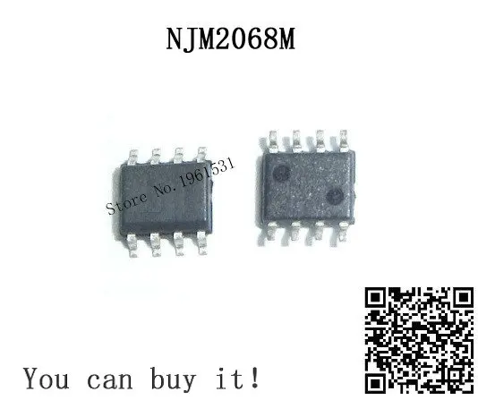NJM2068M SOP8 LOW NOISE DUAL OPERATIONAL AMPLIFIER JRC2068 SMD NJM2068 ...