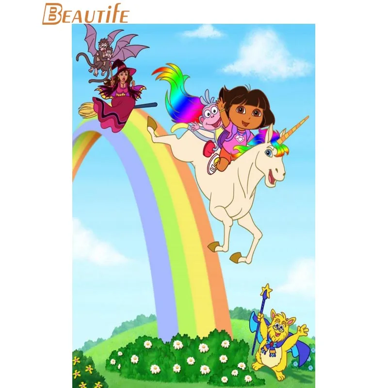 New Arrive Custom Dora the Explorer Canvas Silk Poster for Home Decor ...