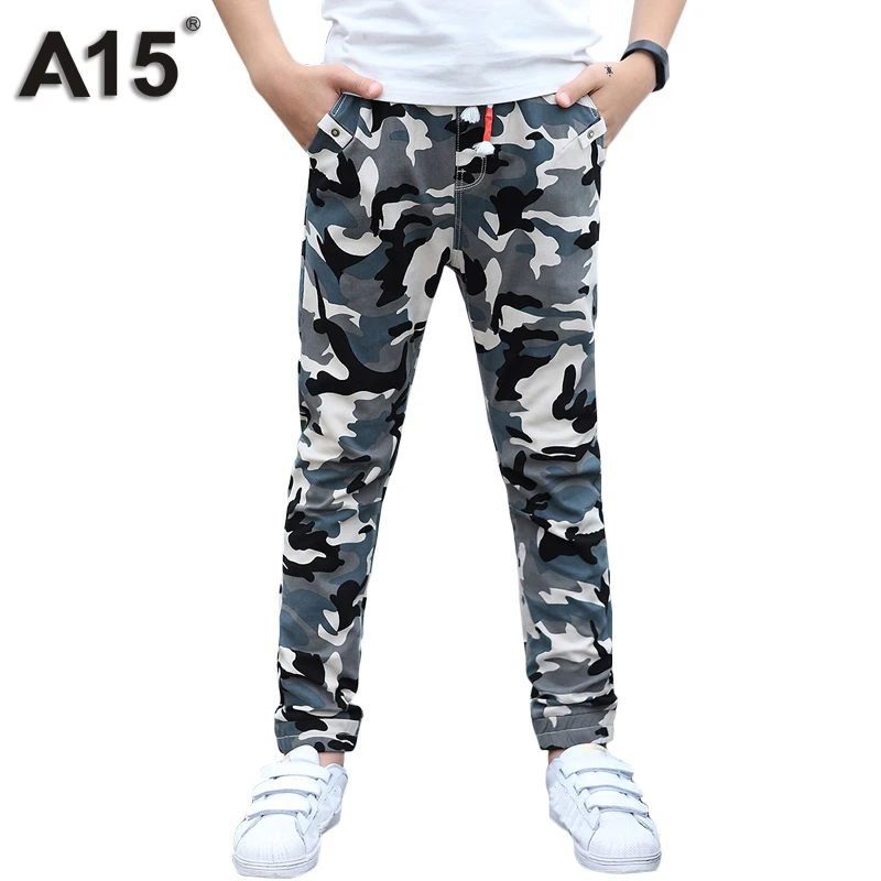 A15 Camouflage Pants Kids Boys Pants Cotton Long Teenage Boys Clothing a15-camouflage-pants-kids-boys-pants-cotton-long-teenage-boys-clothing