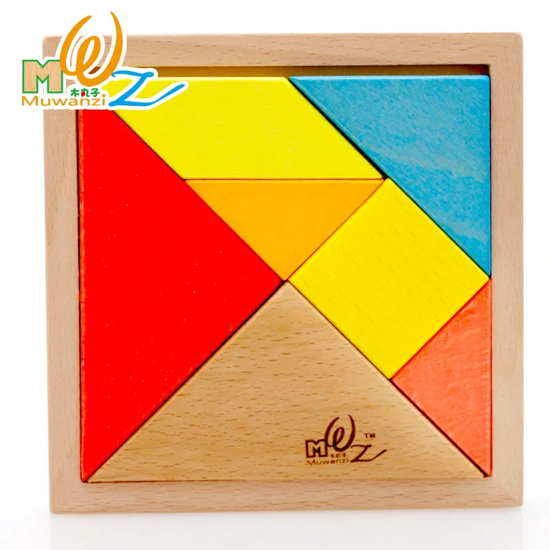 MWZ Wooden Jigsaw Puzzle Toys Developmental Toy Large Wooden Tangram mwz-wooden-jigsaw-puzzle-toys-developmental-toy-large-wooden-tangram