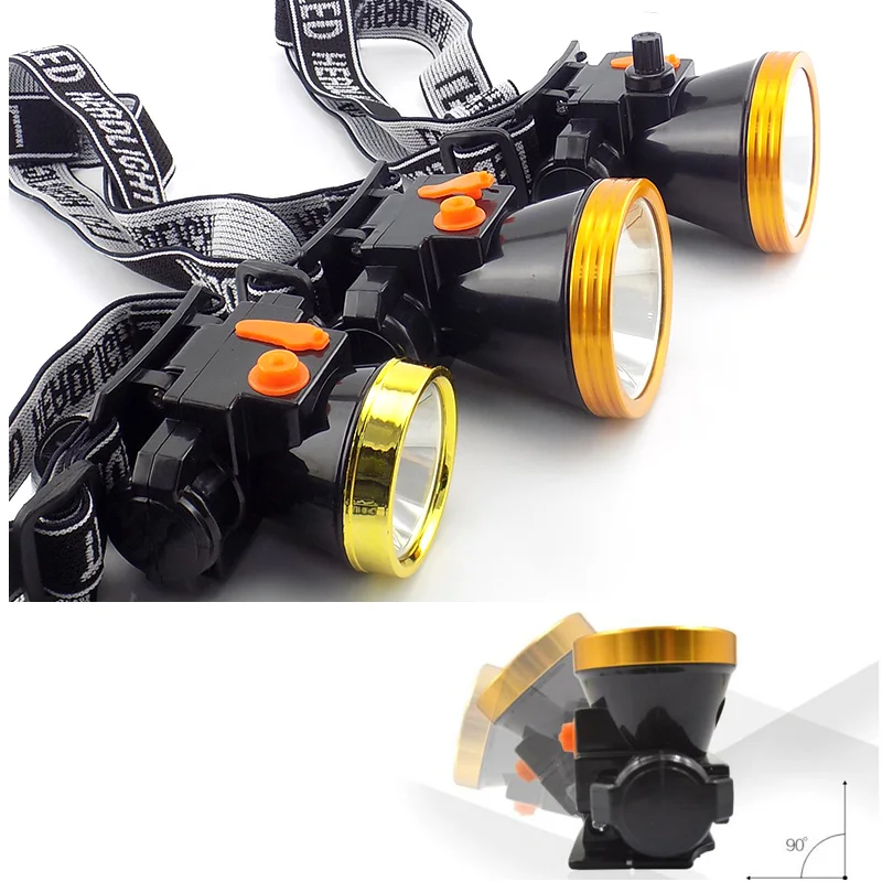 High Power Rechargeable Waterproof LED COB Red Safety Light Headlamp ...