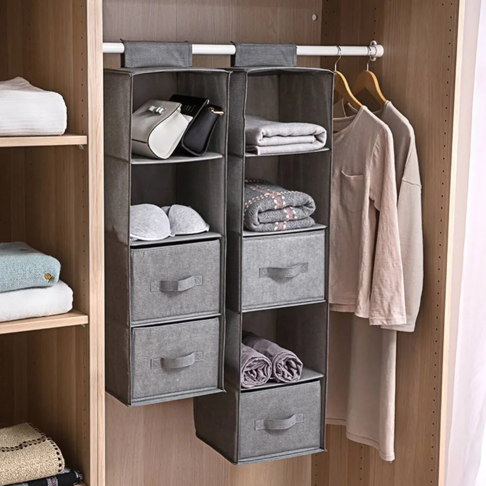 Cotton Closet Wardrobe Cabinet Organizer Hanging Pocket Drawer Clothes Cotton Closet Wardrobe Cabinet Organizer Hanging Pocket Drawer Clothes