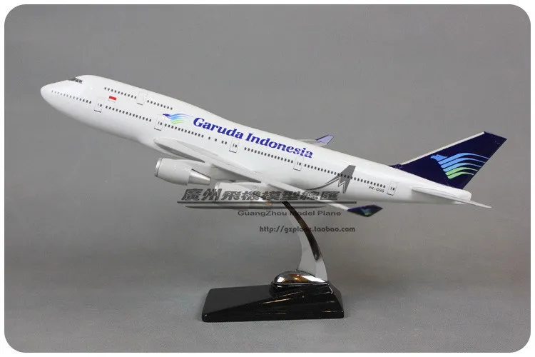47cm Resin Air Garuda Indonesia Airlines Plane Model Boeing 747 B747 ...