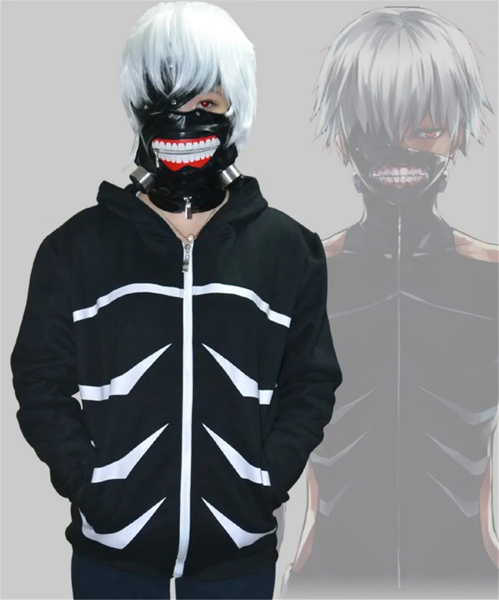 2018 Anime Tokyo Ghoul 2 Kaneki Ken Cosplay Costumes 1:1 Unisex Hoodie ...