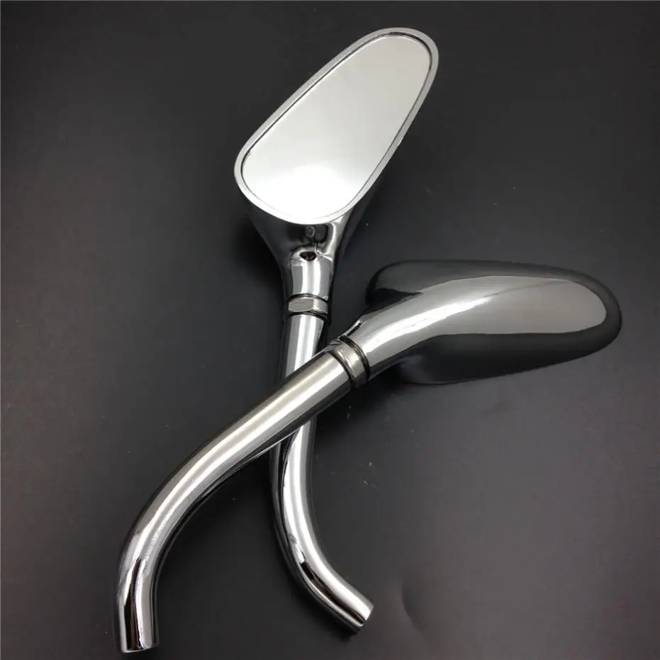 Motorcycle Chrome Mirror For Harley Yamaha Universal Custom Aliwheels