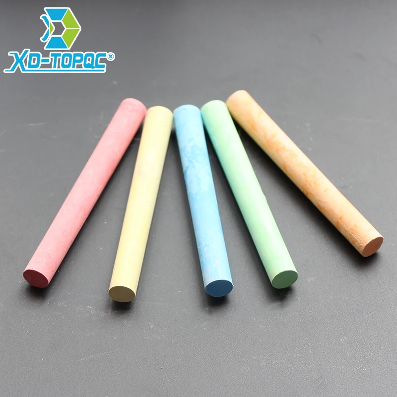 5 Colors Little Dust Chalk Sticks Pastel For Blackboard Chalkboard ...