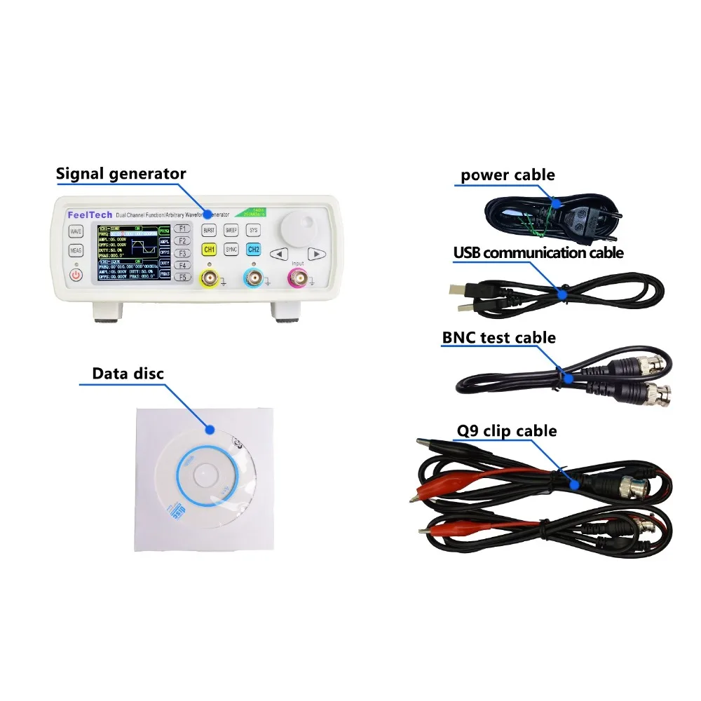 Feeltech FY6600-60MHz Высокоточный цифровой контроль двухканальный DDS ...