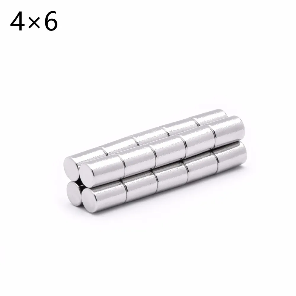 50pcs 4x6 magnet D4x6mm strong sticking neo neodymium 4x6 magnets 4x6mm ...