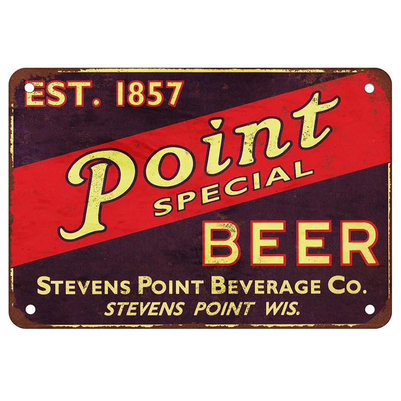 Special beer! Stevens point beverage co Stevens point Wis. metal signs ...