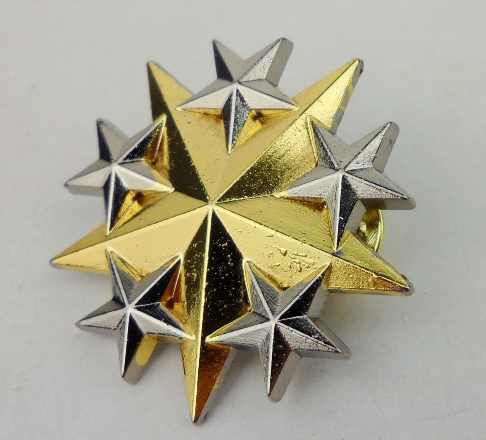 INSIGNIA de Oficial GENERAL del Ejército de EE. UU., PIN de seis ...