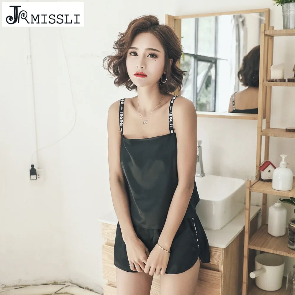 Jrmissli Silk Sexy Nightwear Night Women Home Negligee Womens Pajamas ...