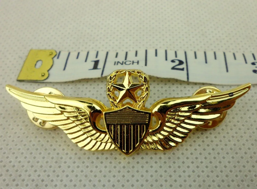 โลหะสีทอง US MASTER ARMY AVIATOR BADGE อาวุโส PILOT ปีก BADGE PIN|ของ ...