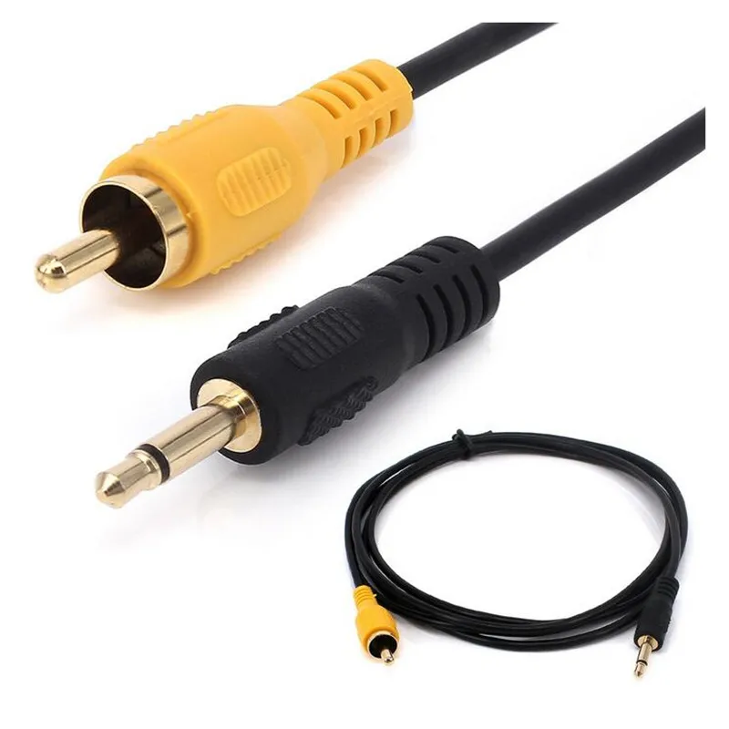 LBSC 3.5 มม.1/8 นิ้วชายปลั๊ก Rca Jack สายทอง 1.8m|cable tie plug|plug ...