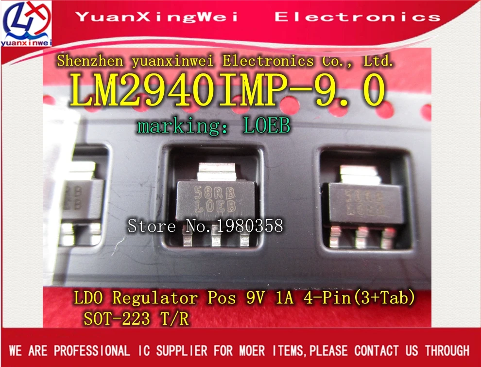10pcs Original Lm2940impx-9.0 Lm2940imp-9.0 Lm2940imp9.0 Lm2940imp Sot-223 - Replacement Parts ...
