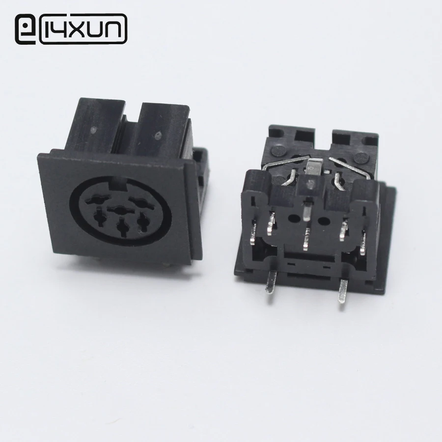 1pcs DS 6P Female Jack Connector with Singal terminals PS2 6Pin DC ...