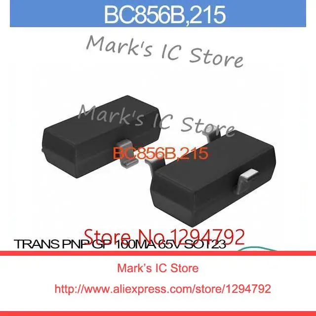 BC856B,215 TRANS PNP GP 100MA 65V SOT23 BC856B,2 856B,2 BC856B 856B,21 ...