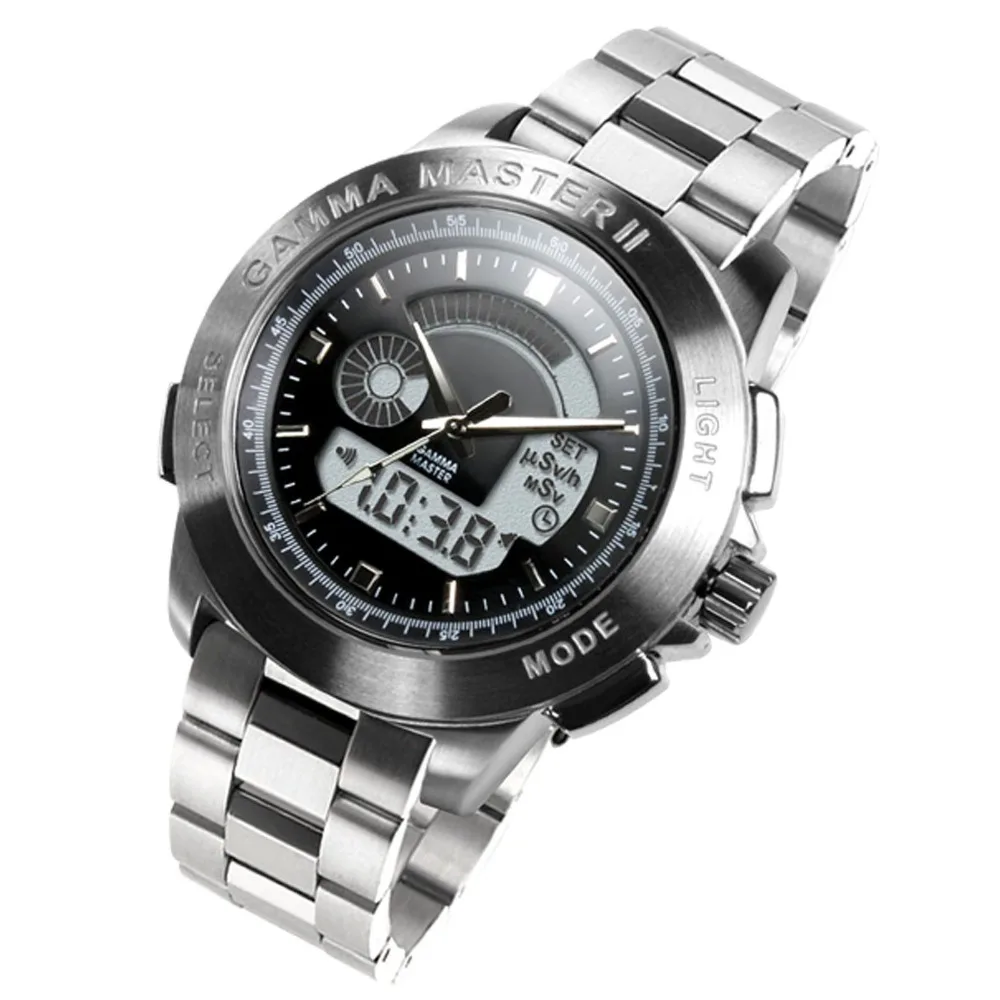 Pm1208m gamma master ii, relógio de radiação, calibrado por polimaster ...