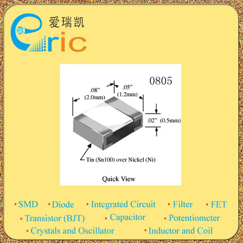 10 개 smd 저항 10 옴 10ohm 1% 1/8 와트 0805 마킹 01X 10R0|smd chip resistor|smd ...