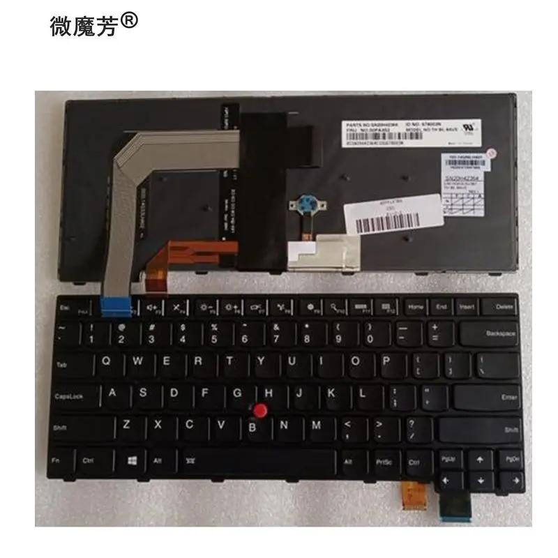 New Us Laptop Keyboard For For Lenovo Thinkpad T460s T470s Backlit ...