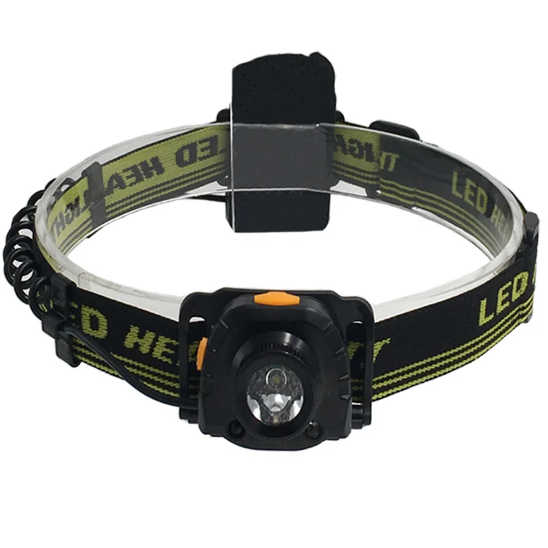 3W led induction Portable Headlight LED black outdoor Fishing camping ...