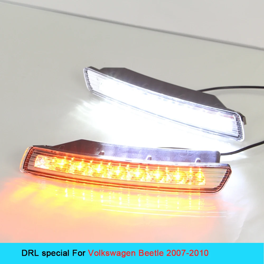 Car Drl Kit For Volkswagen Beetle 2007~2010 Led Daytime Running Light ...