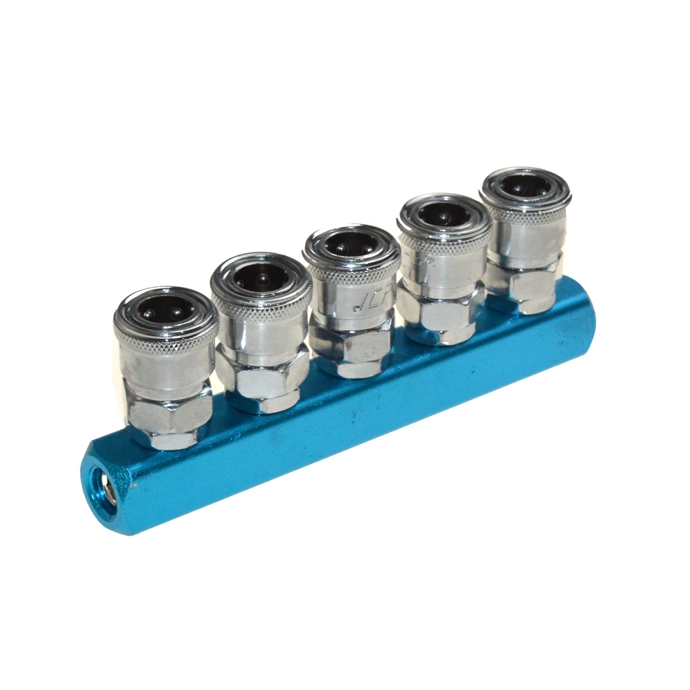 Pneumatic 5 Way Air Hose Quick Coupler Socket Connector Fitting-in ...