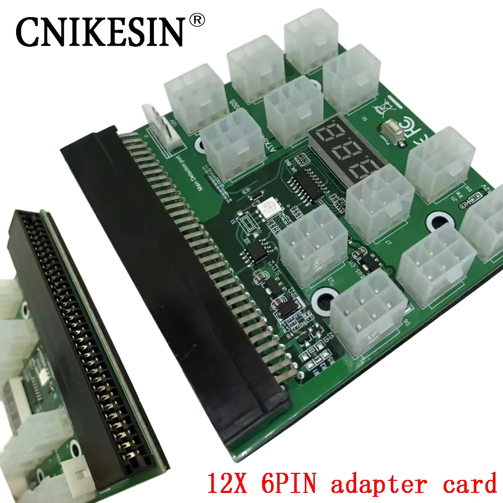 6PIN line interface server power conversion board 12X 6PIN adapter card ...