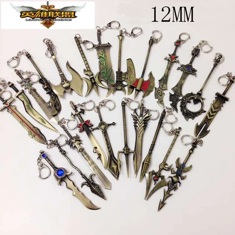 New League of Legend charm weapons, keychain with ADC, JUNGLE, MID ...