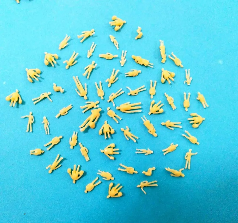 Buy Online N scale 1/150 1cm high skin color people miniature model ...