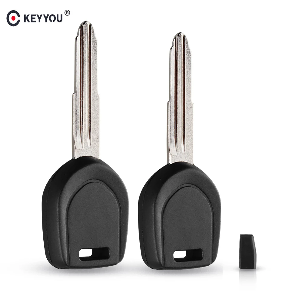 KEYYOU Transponder Car Key Case Shell For Mitsubishi Lancer Shogun Pajero Montero L200 Triton ...
