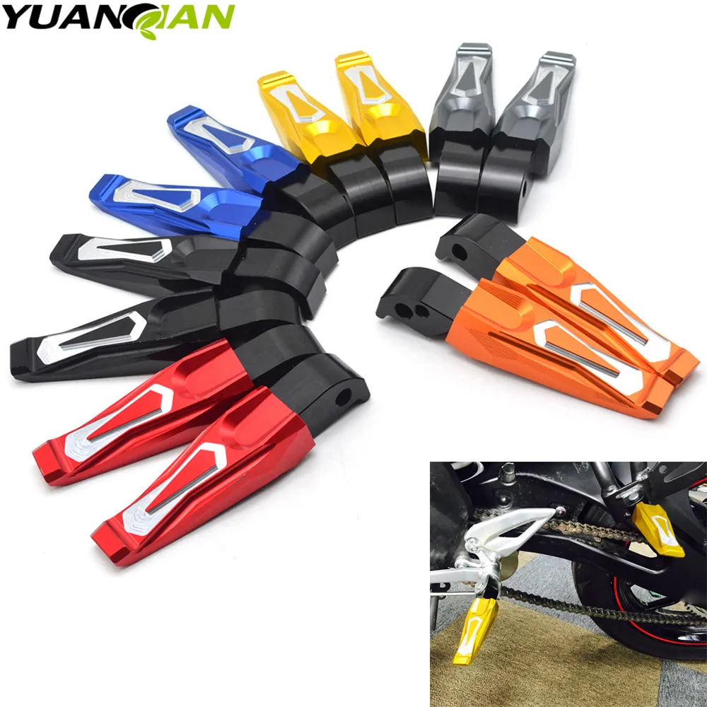 Motorcycle Rear Foot Pegs Cnc Footrest Footpedals Motorbike Footrest ...