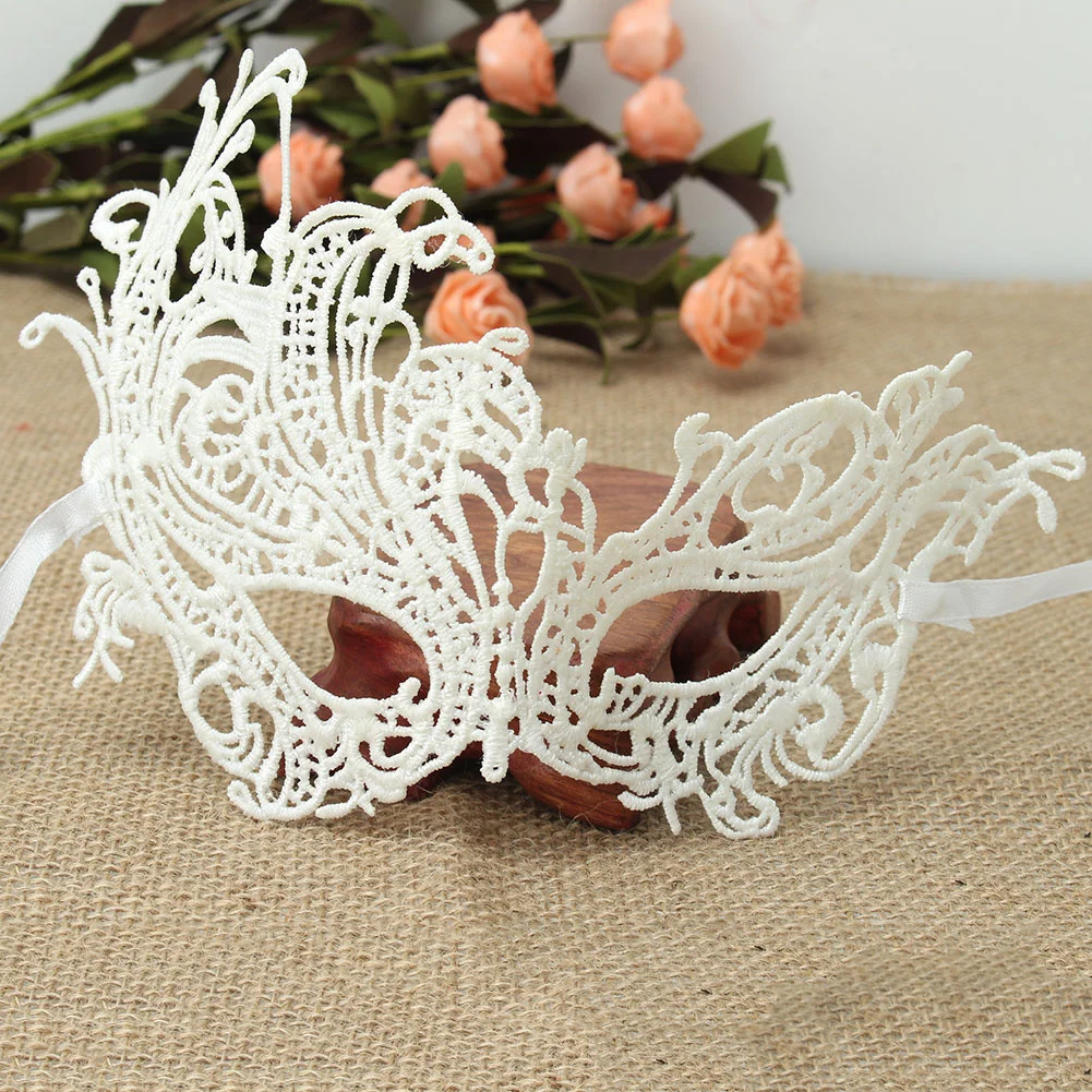 Sexy Womens Ladies Floral Lace Masks Cutout Half Face Eye Mask for ...