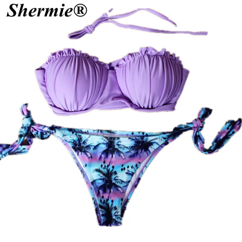 Damen Bikinis Women Bathing Suit Padded Push Up Brazilian Bikini 2018