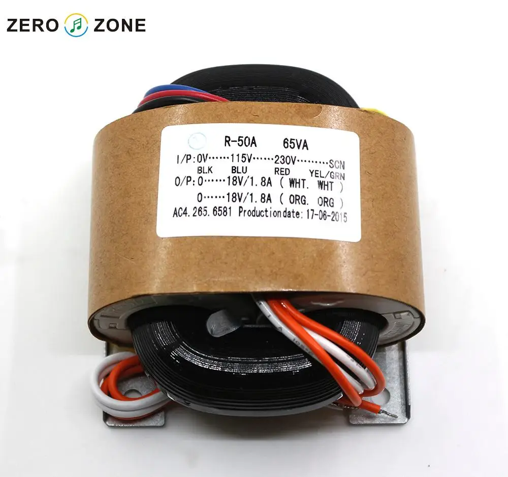 65VA(0 115 230v) 65W dual 18V power transformer/R type transformer|r ...