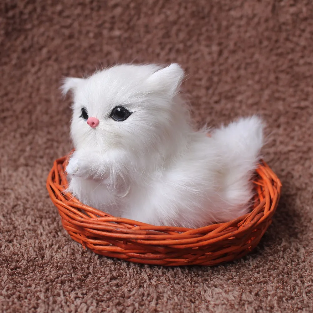 Chinese Simulation Cat Doll Children Toys Animal Home decor kids Gift ...