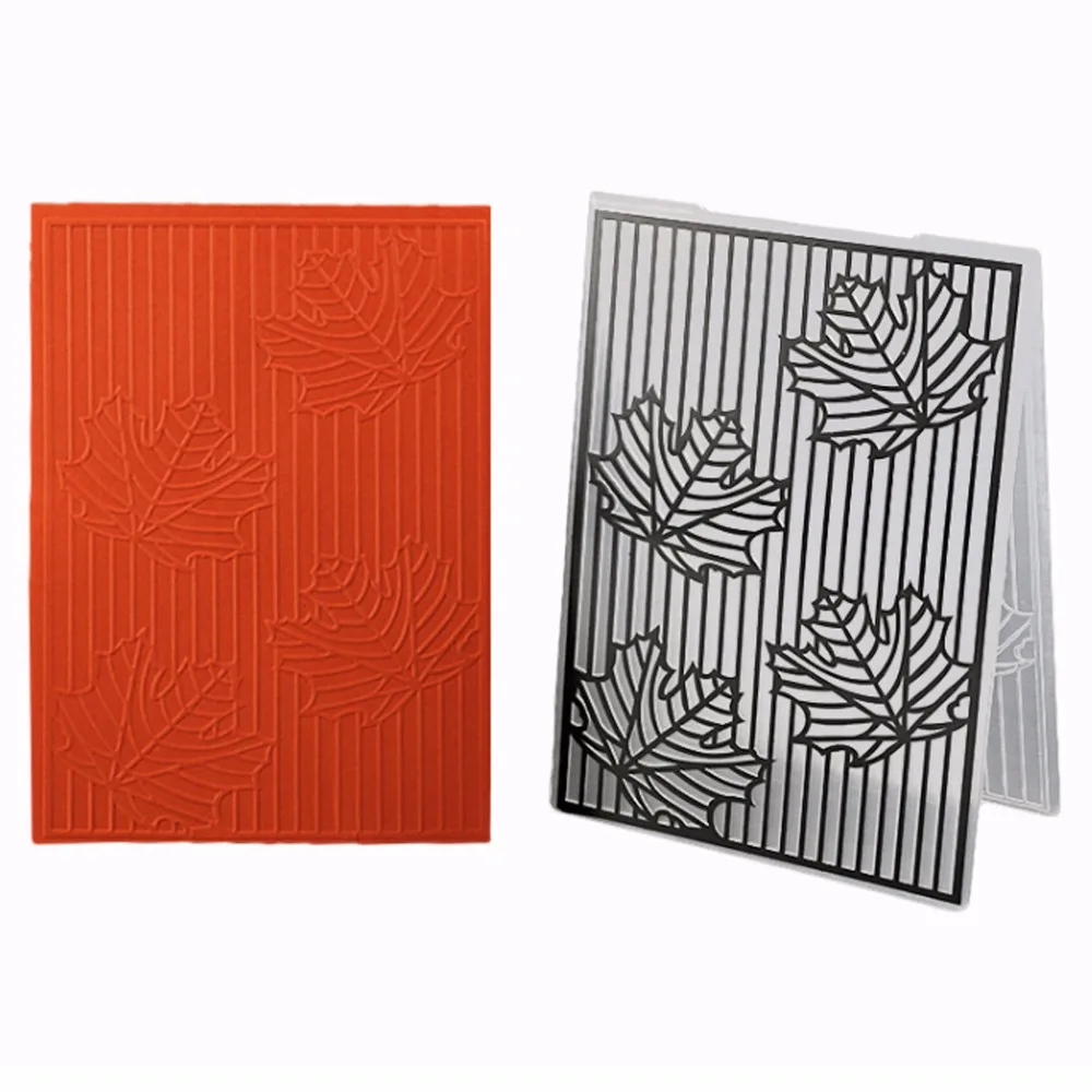 5-8x4-1-inch-Maple-leaf-Plastic-Embossing-Folders-DIY-Scrapbooking ...