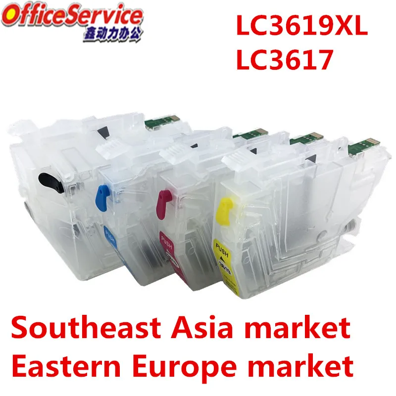 LC3617 LC3619 пустой перезаправляемый чернильный картридж для принтера ...