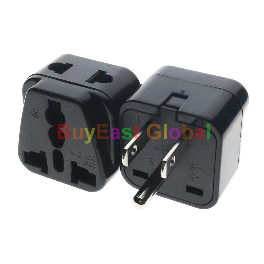 (1 PC) Universal to USA, Canada 2 Way Outlet Electrical Plug Adapter ...