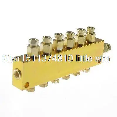1-x-Brass-6-Ways-Adjustable-Oil-Distributor-Valve-Manifold-Block-6mm-in ...