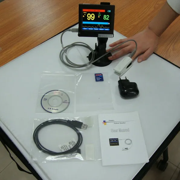 SPO2 Pulse Rate Oxygen Monitor CO2 Analyzer Table Digital Finger Pulse ...