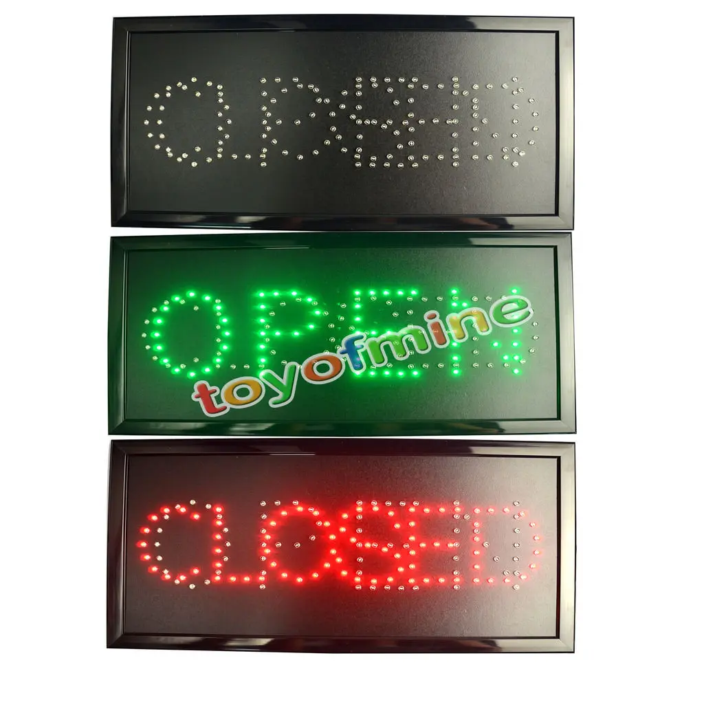 Lighted Open And Closed Signs